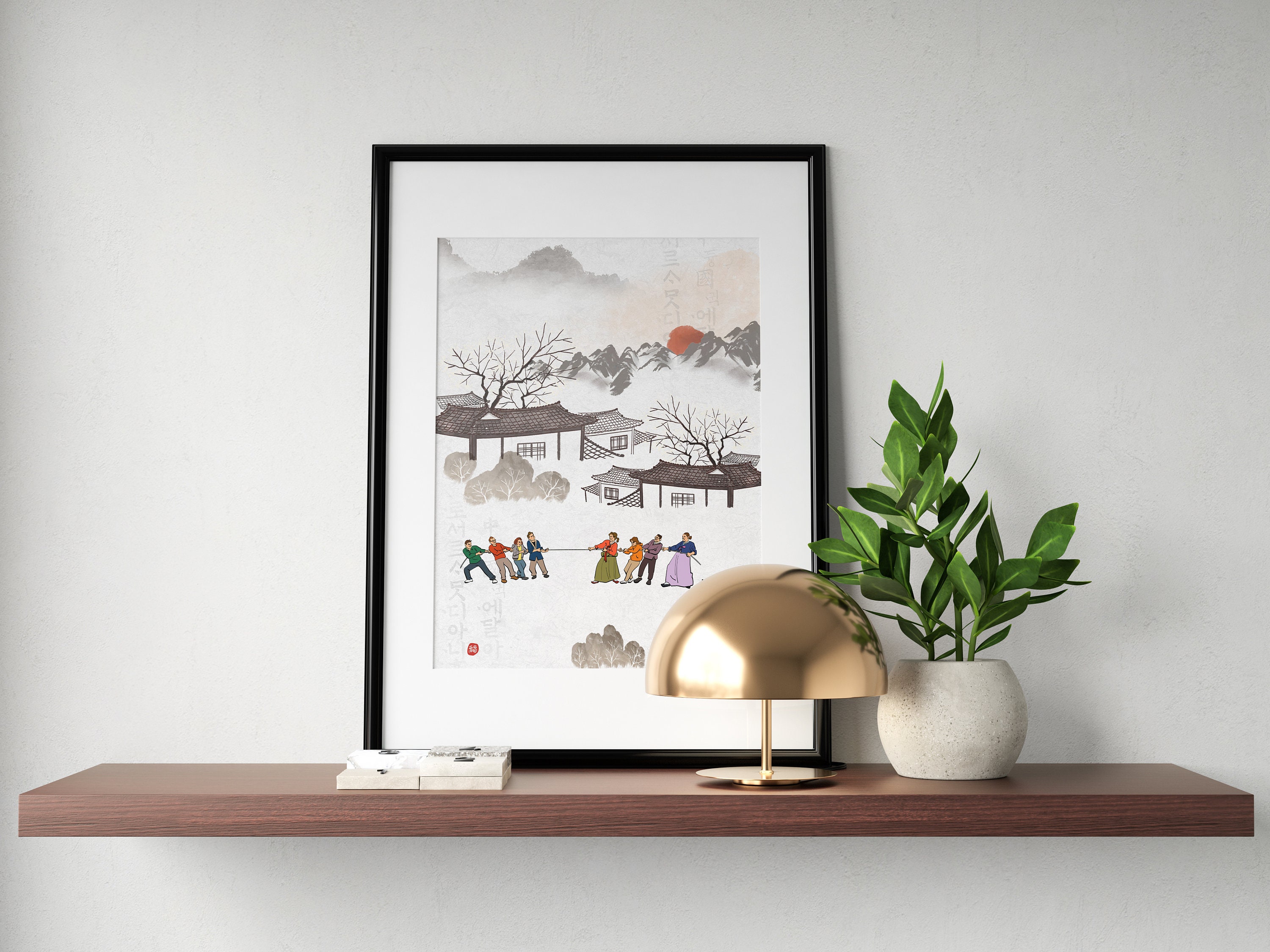 Korean Art Asian Art Asian Art Print Asian Art Poster - Etsy