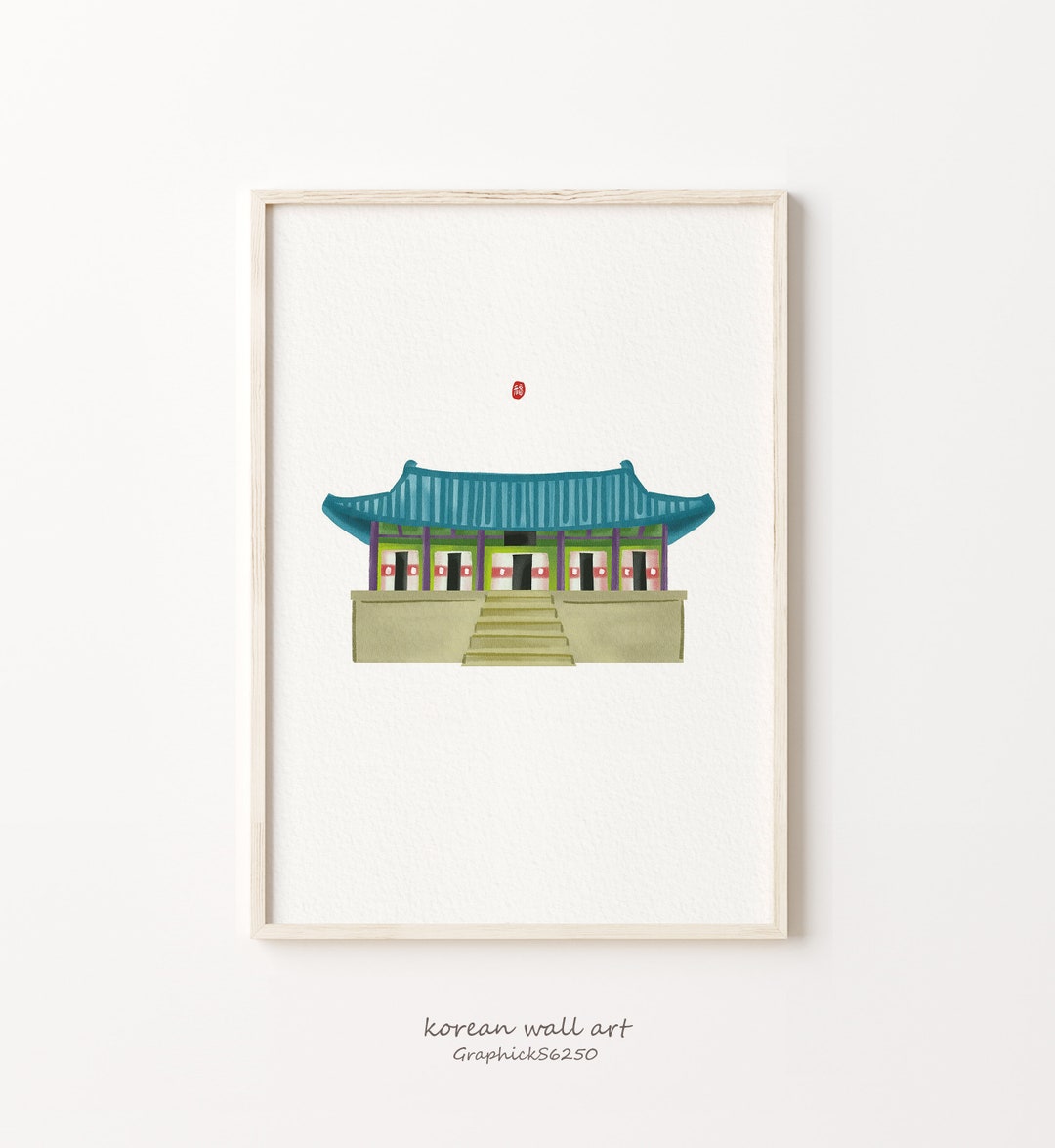 Korean Wall Art Korean Art Print Korean Art Poster Korean - Etsy