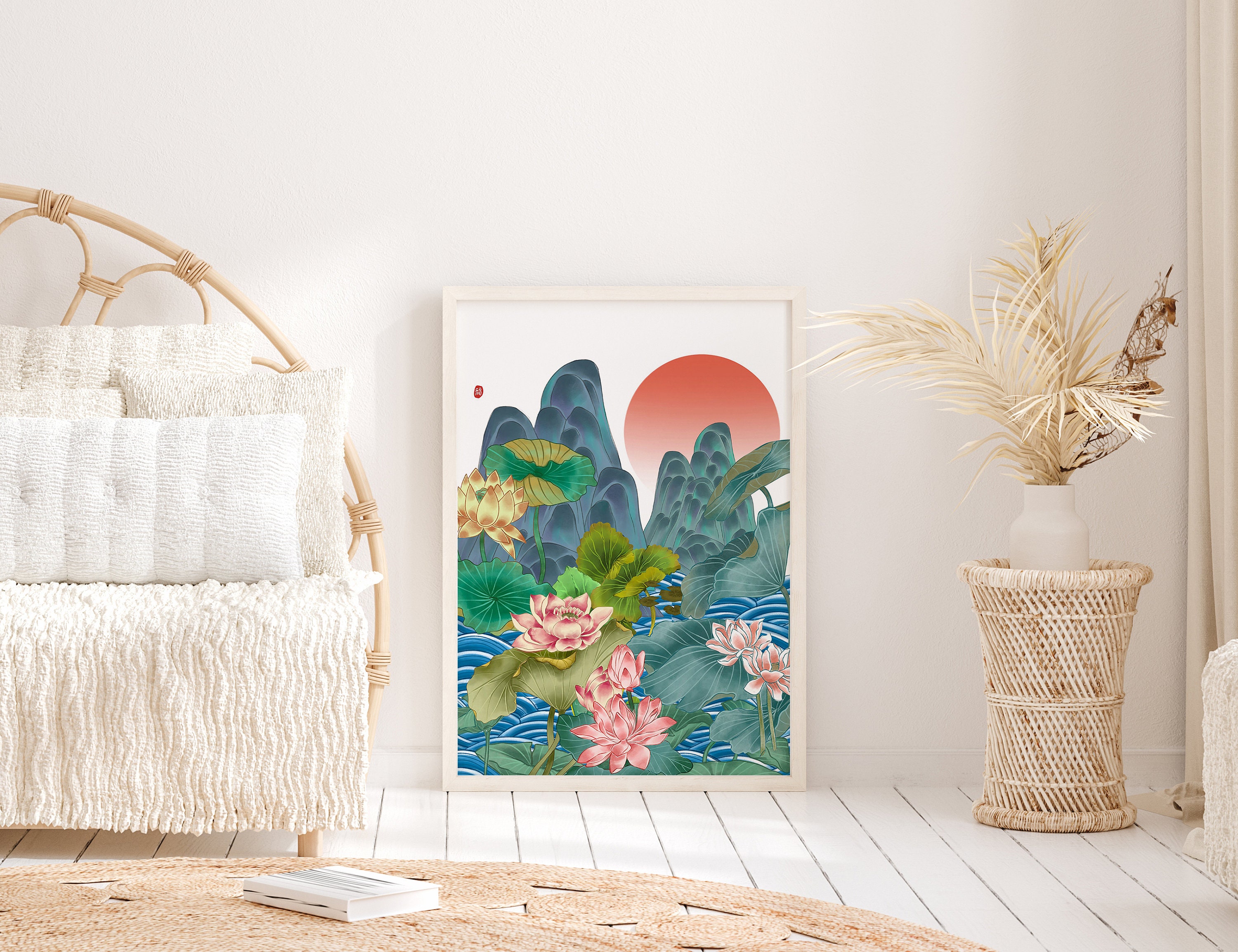 Korean Wall Art Korean Art Print Korean Art Poster Korean - Etsy