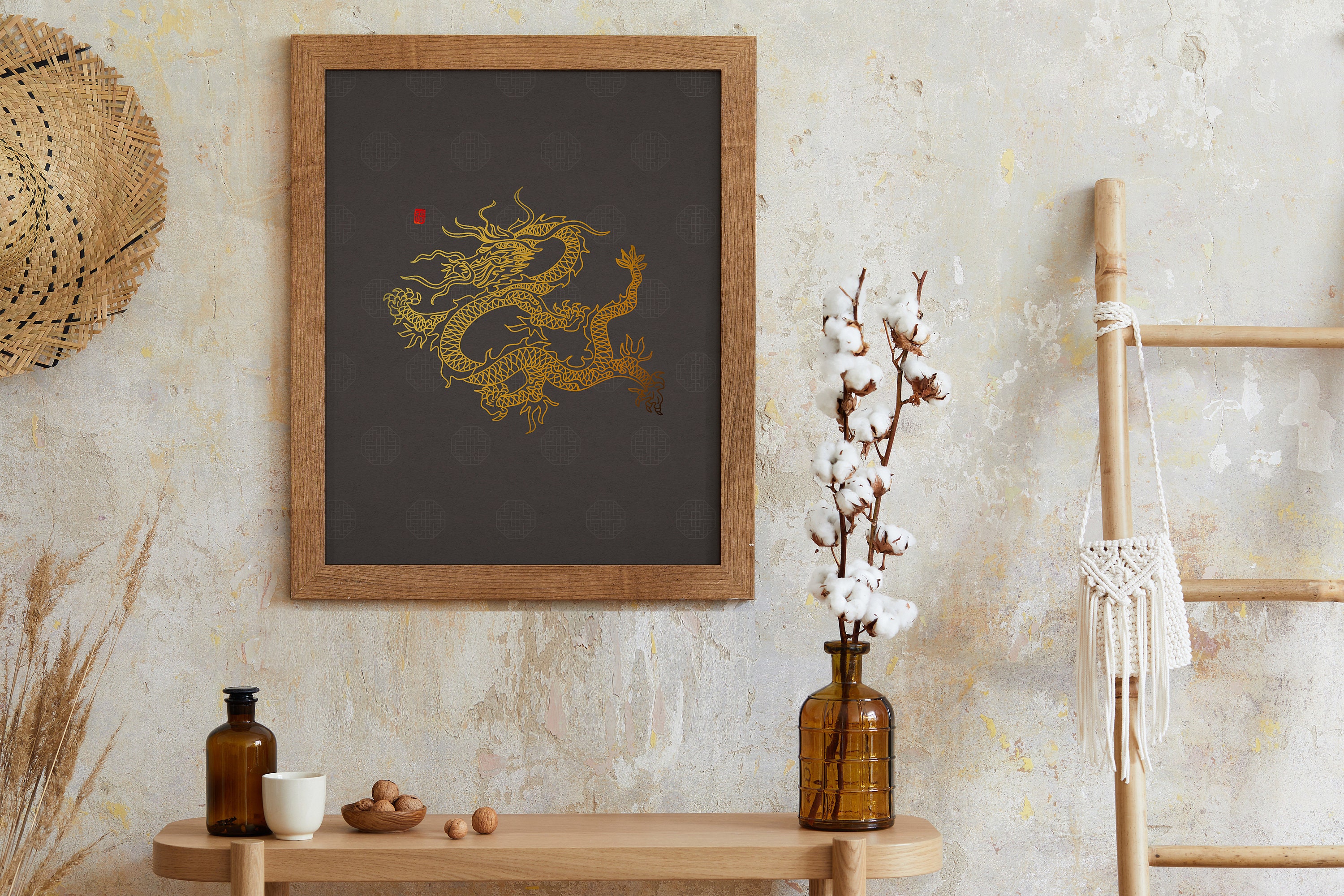Korean Art Dragon Art Asian Dragon Art Asian Art Poster | Etsy