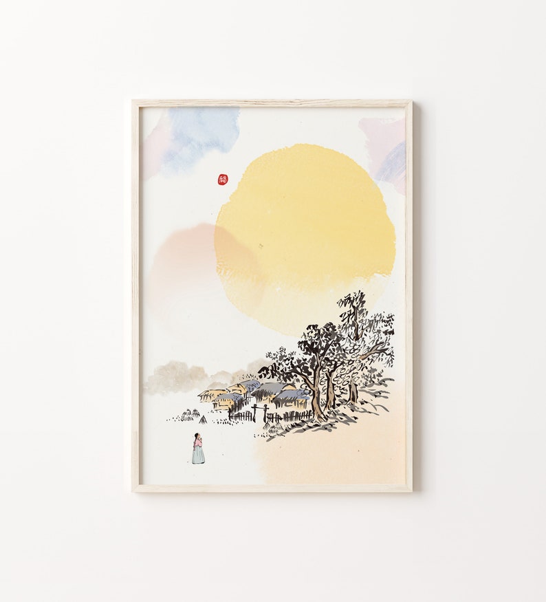 Korean Art Asian Art Asian Art Print Asian Art Poster - Etsy