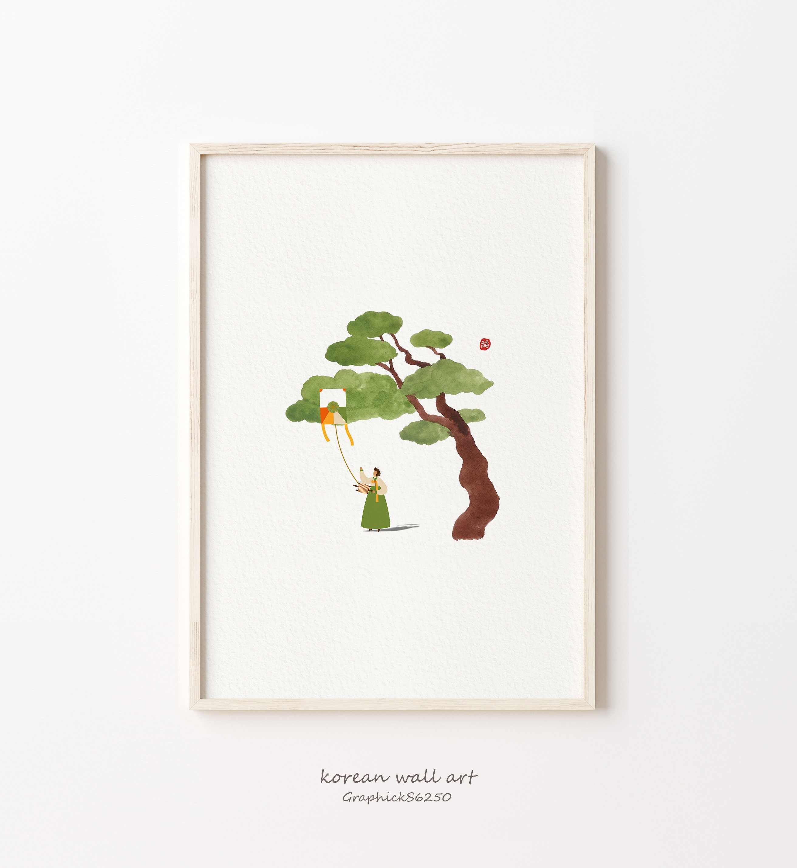 Korean Wall Art Korean Art Print Korean Art Poster Korean - Etsy