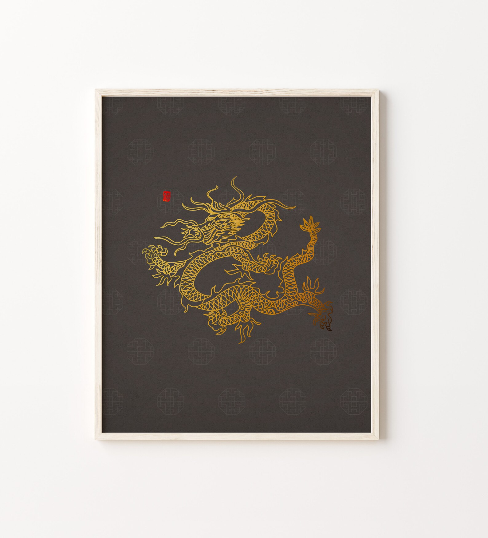 Korean Art Dragon Art Asian Dragon Art Asian Art Poster | Etsy