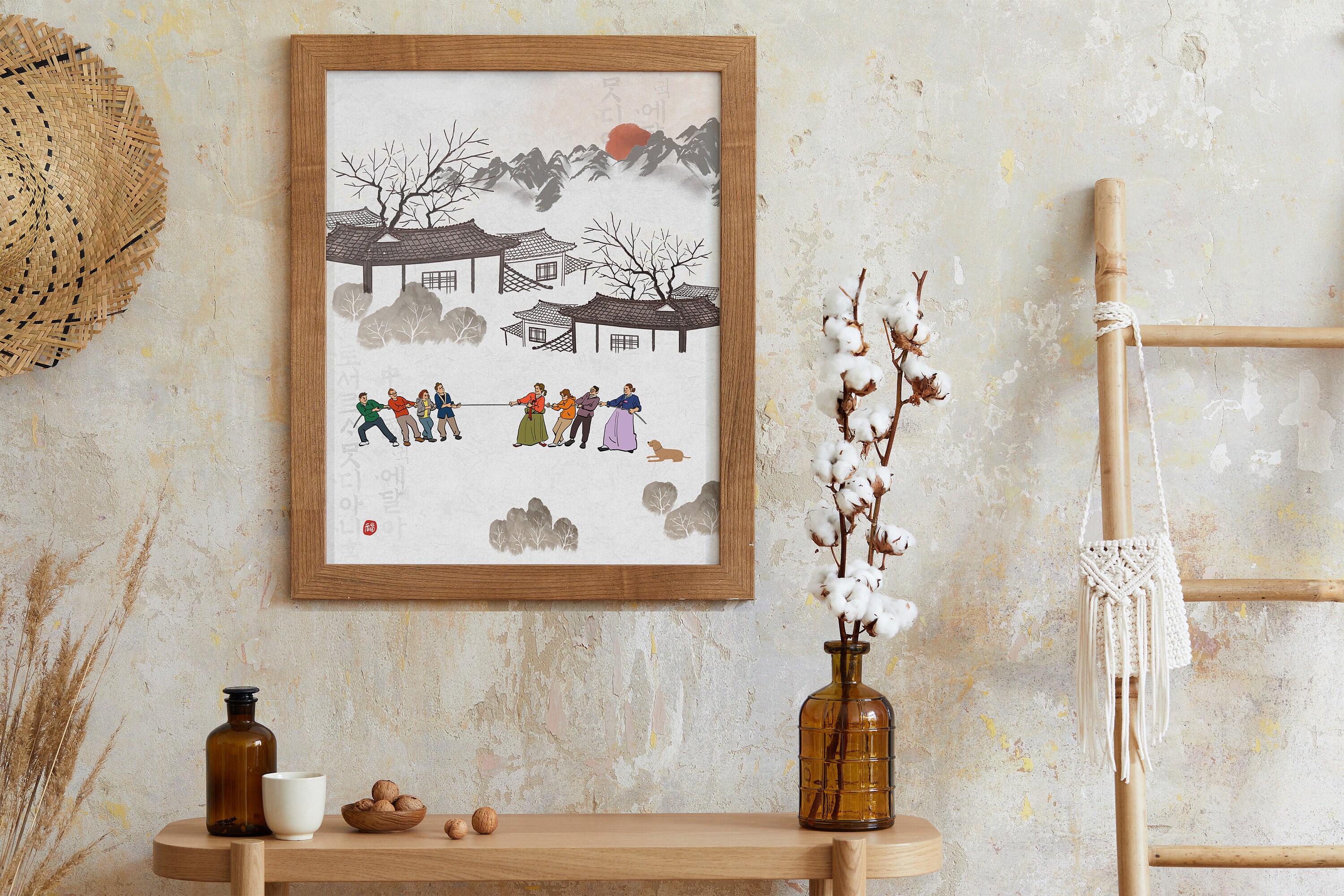 Korean Art Asian Art Asian Art Print Asian Art Poster - Etsy