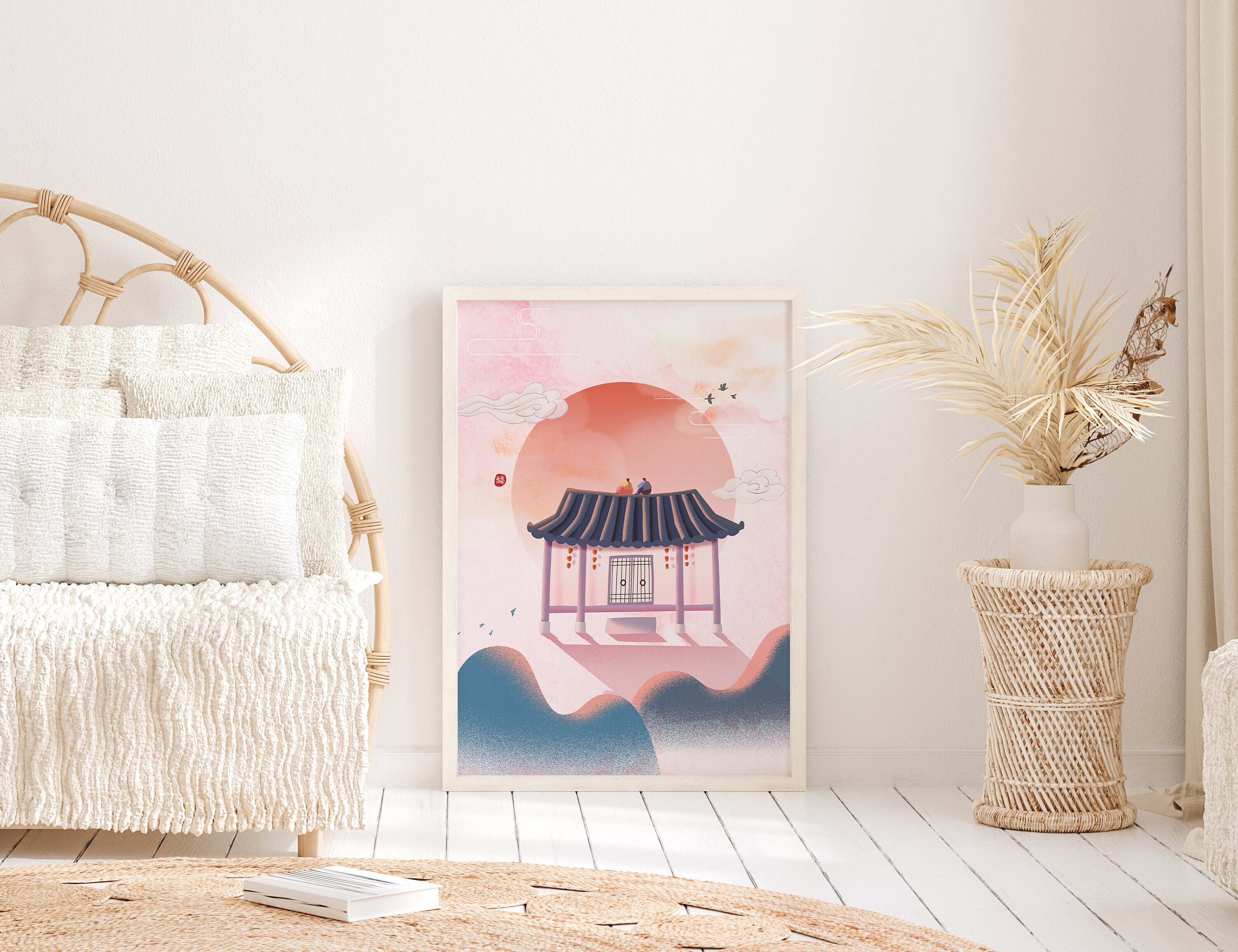 Korean Art Asian Art Asian Art Print Asian Art Poster - Etsy