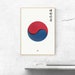 Korean Flag, Korean Flag Printable, Korean Flag Art, Taegeukgi Art ...