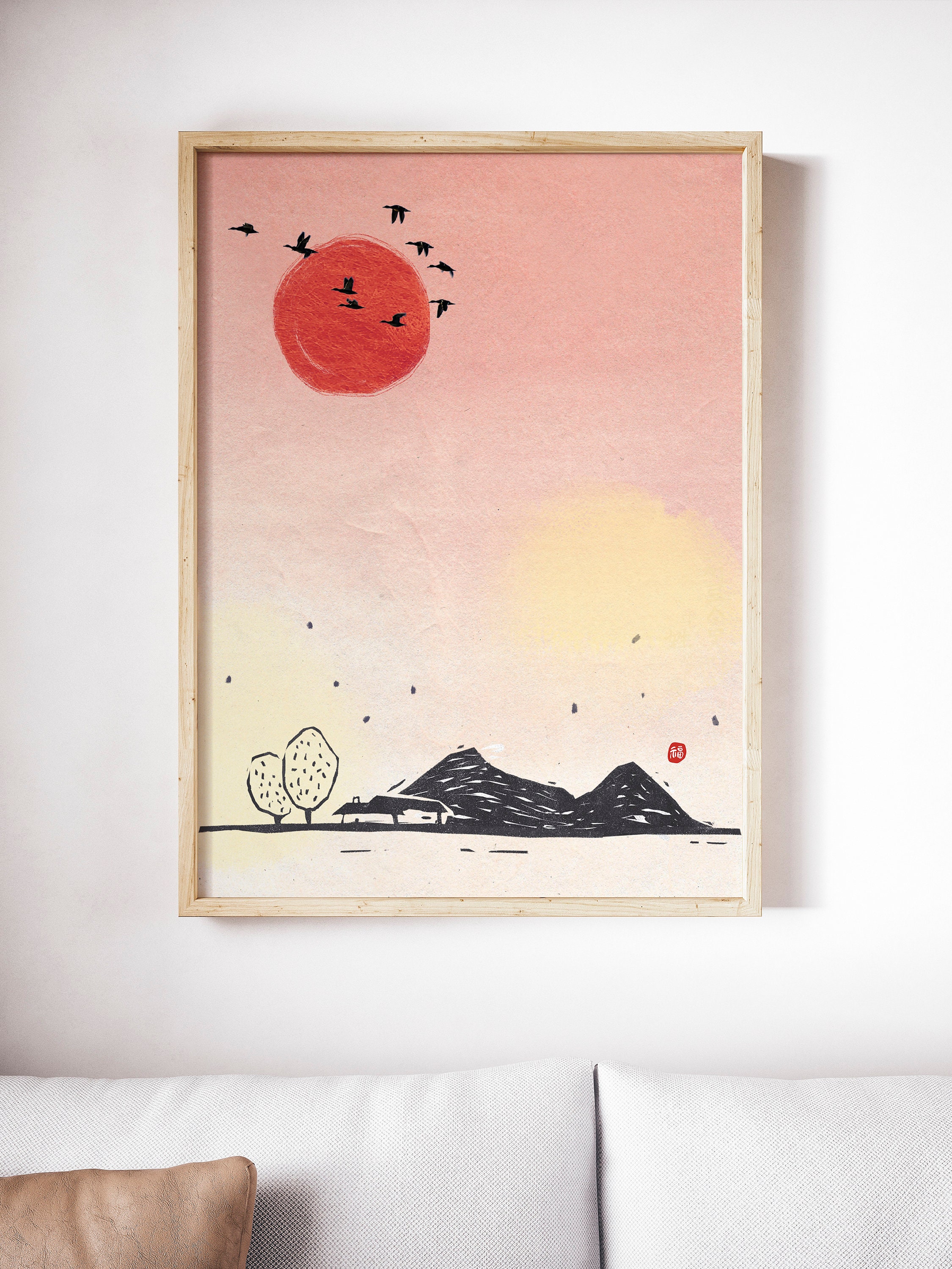 Korean Art Asian Art Asian art print Asian art poster | Etsy