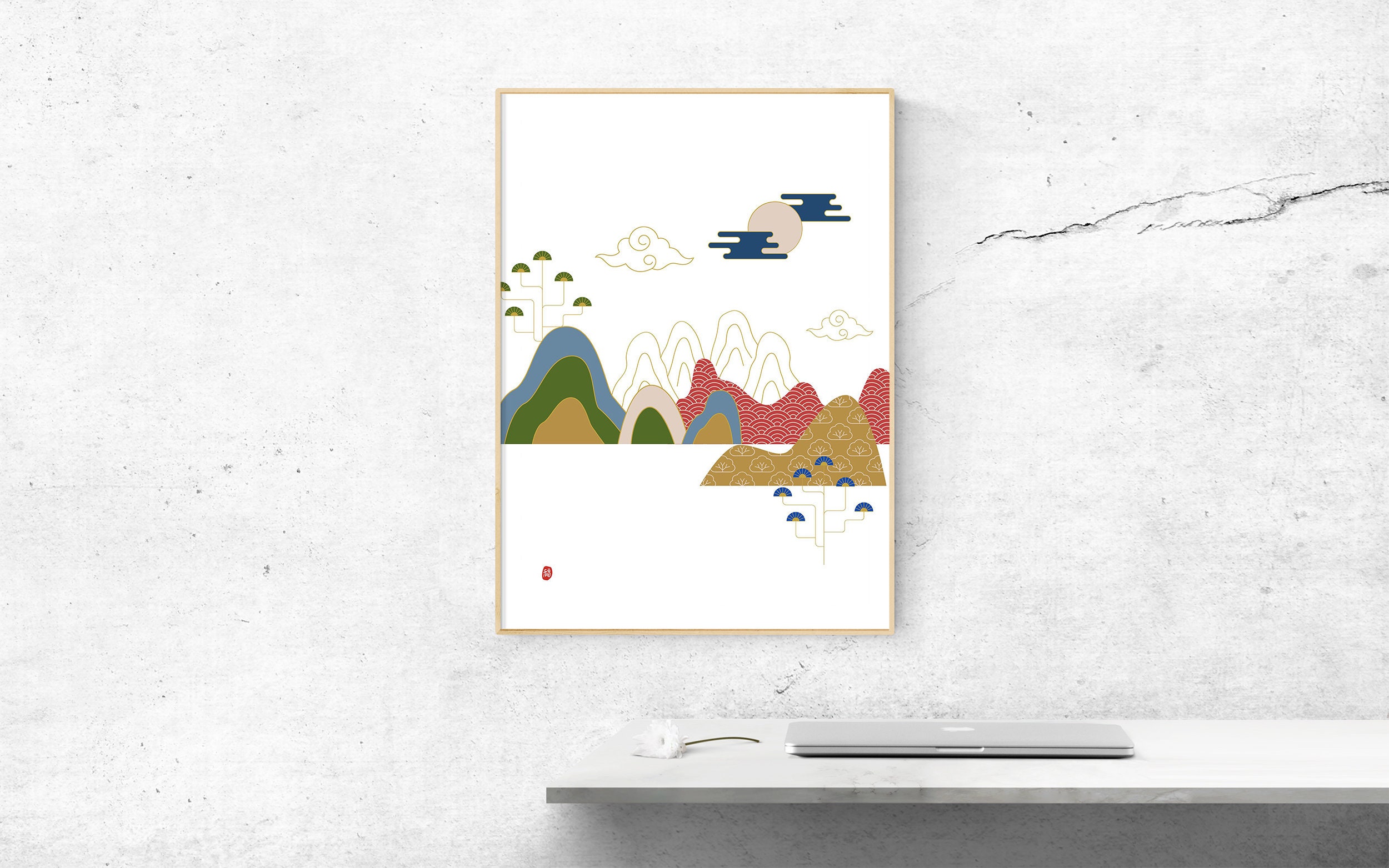 Korean Wall Art Korean Art Print Korean Art Poster Korean - Etsy