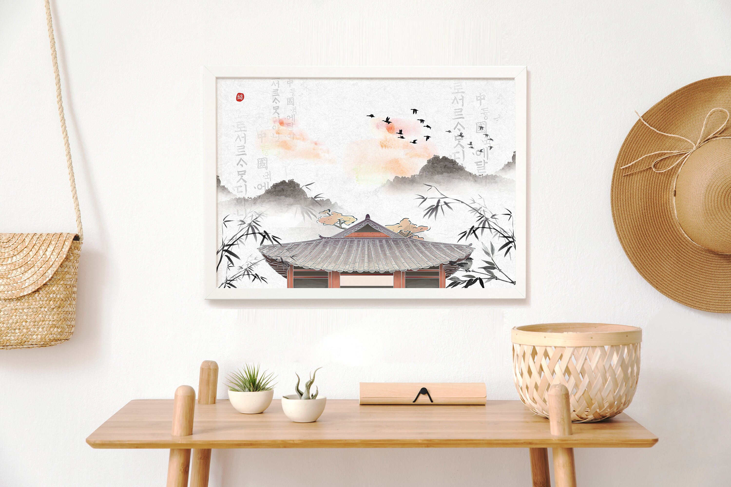 Korean Art Asian Art Asian art print Asian art poster | Etsy