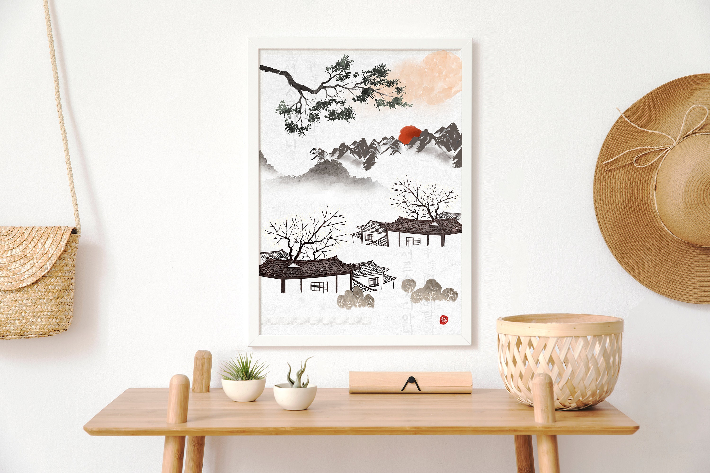 Korean Art Asian Art Asian Art Print Asian Art Poster - Etsy