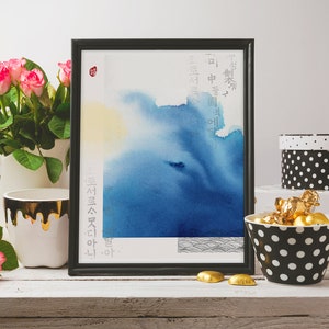 Abstract Wall Art, Abstract Painting, Korean Abstract Wall Art, Korean ...