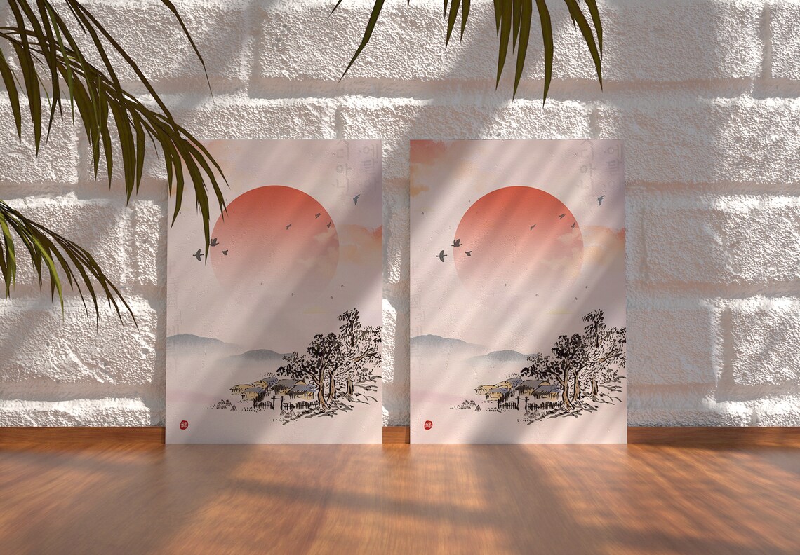 Korean Art Asian Art Asian Art Print Asian Art Poster - Etsy