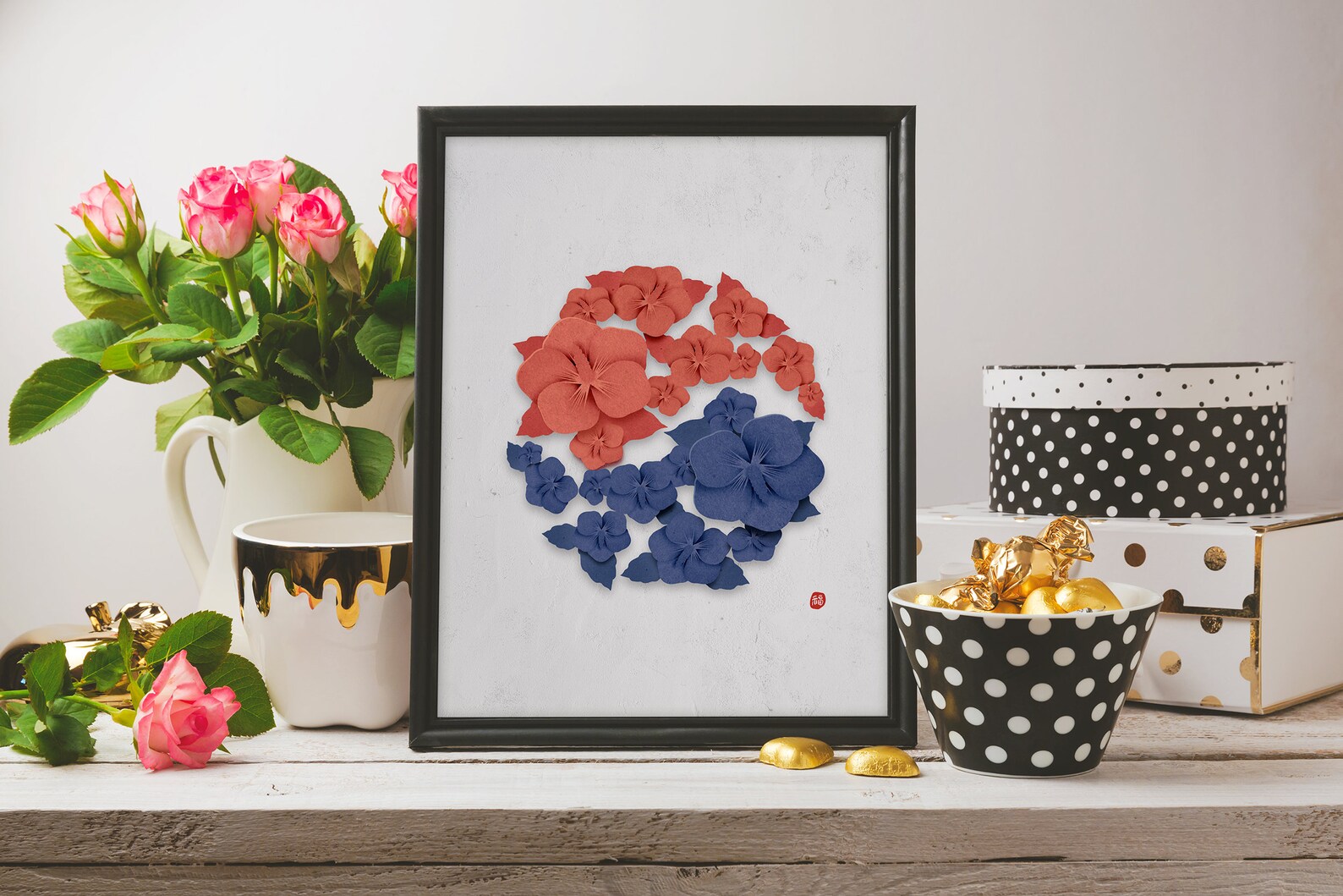 Korean Flag Korean Flag Printable Korean Flag Art Taegeukgi - Etsy