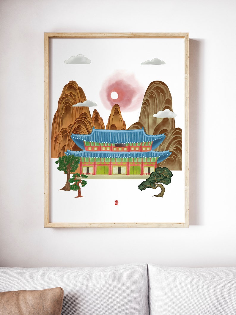 Korean Wall Art Korean Art Print Korean Art Poster Korean - Etsy