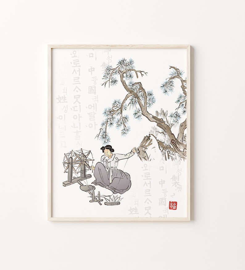 Korean Artasian Artasian Art Printasian Art Posterkorean - Etsy