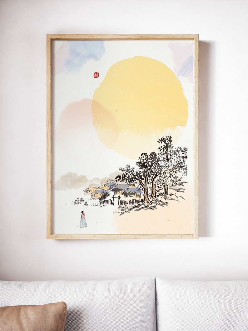 Korean Art Asian Art Asian Art Print Asian Art Poster - Etsy