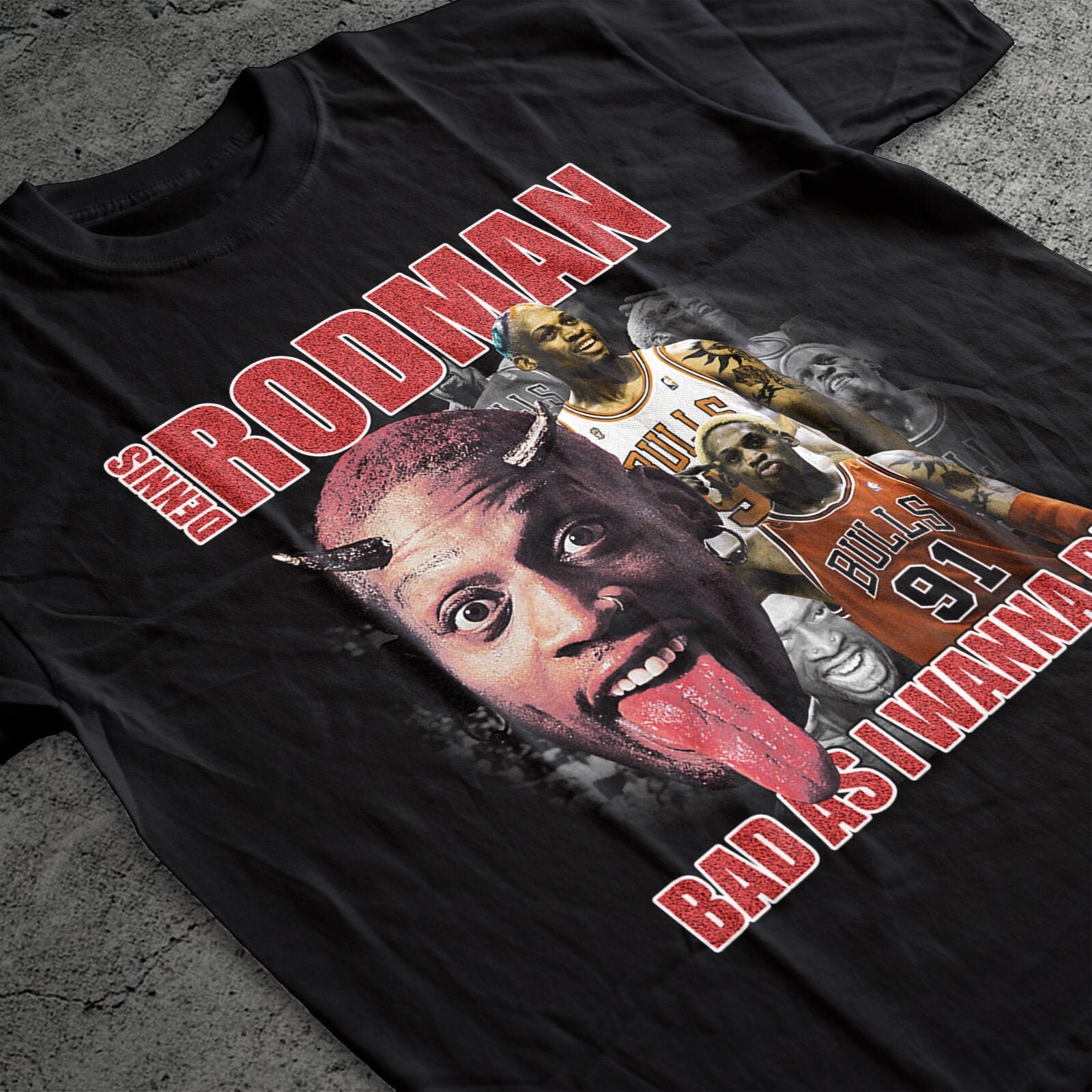 Dennis Rodman Vintage Bootleg Raptee Style | Etsy