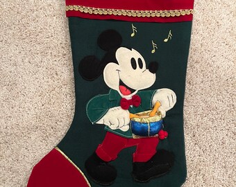 Mickey Mouse Christmas Stocking - Etsy