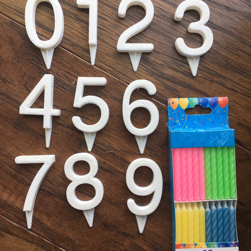Number Birthday Candles - Etsy