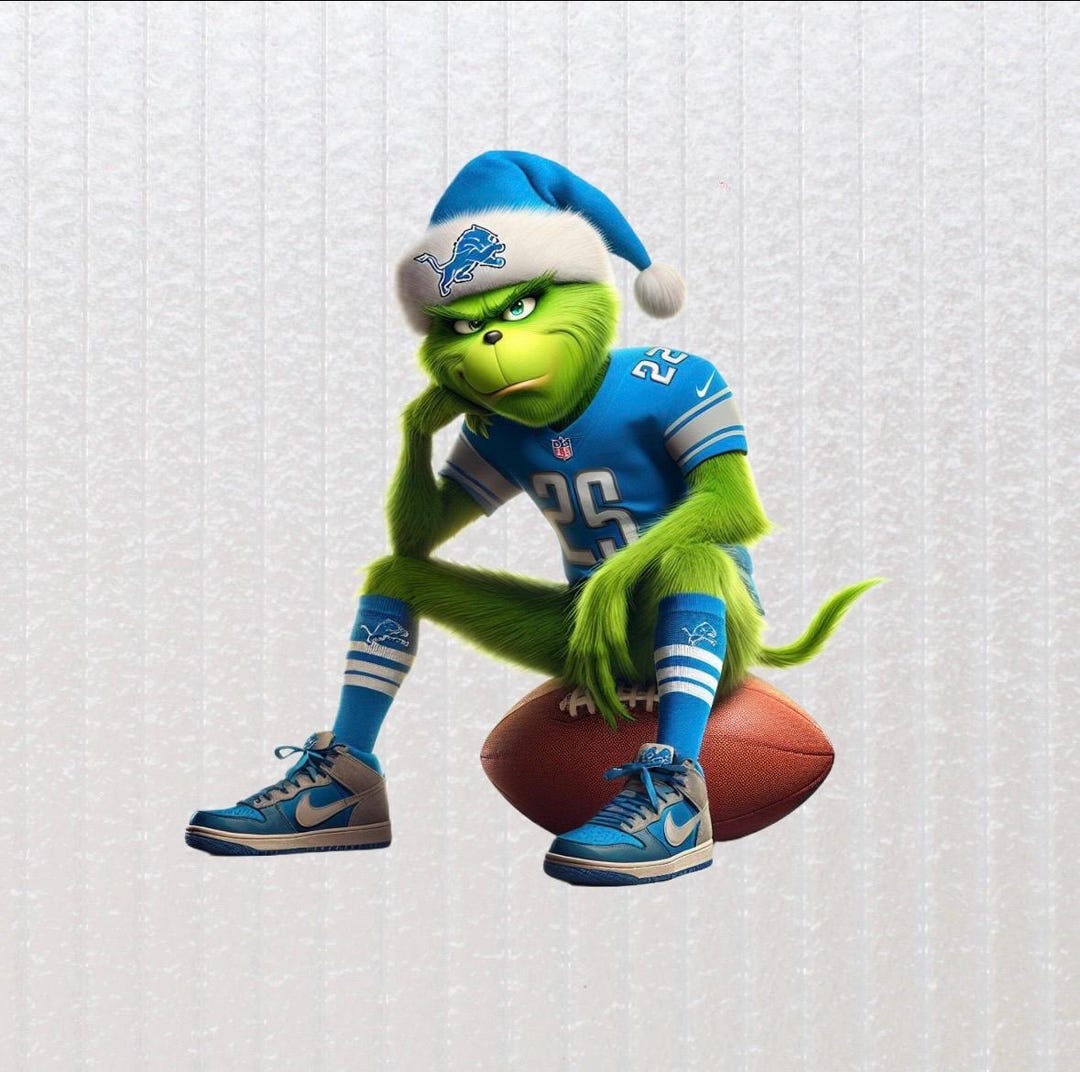 Green Christmas Guy Football Png, Holiday Football Digital File ...