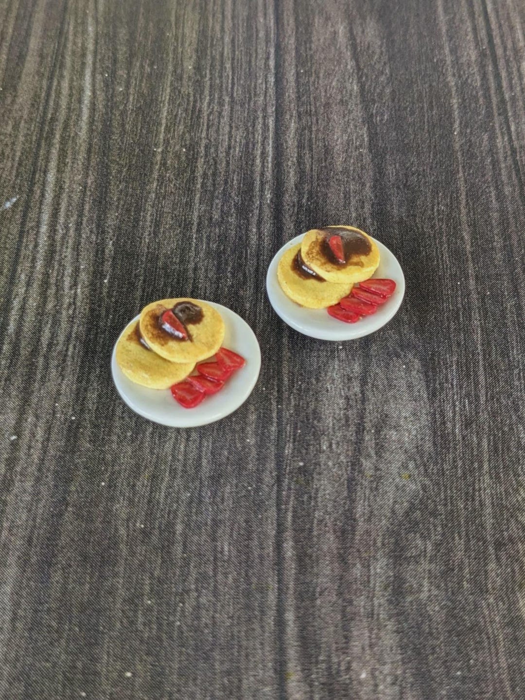 Handmade 1:12 Scale Miniature Pancake Breakfast Set - Etsy