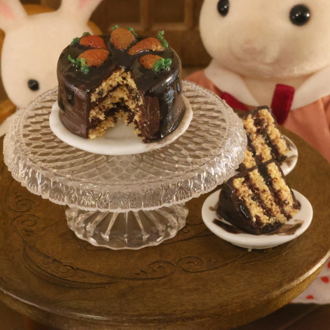 Miniature Chocolate Strawberry Cake for Calico Critters 1:12 - Etsy