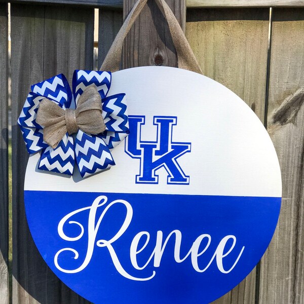 University of Kentucky Door Sign - Etsy
