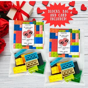 Valentines Day Building Blocks and Card Set - BLOCKS and BAG INCLUDED ...