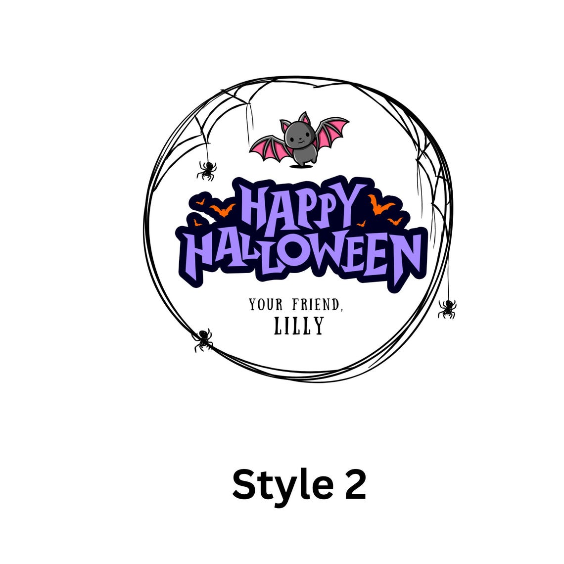 Custom Halloween Party Stickers INCLUDES BAGS, Personalized School ...