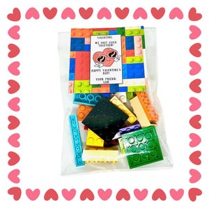 Valentines Day Building Blocks and Card Set - BLOCKS and BAG INCLUDED ...