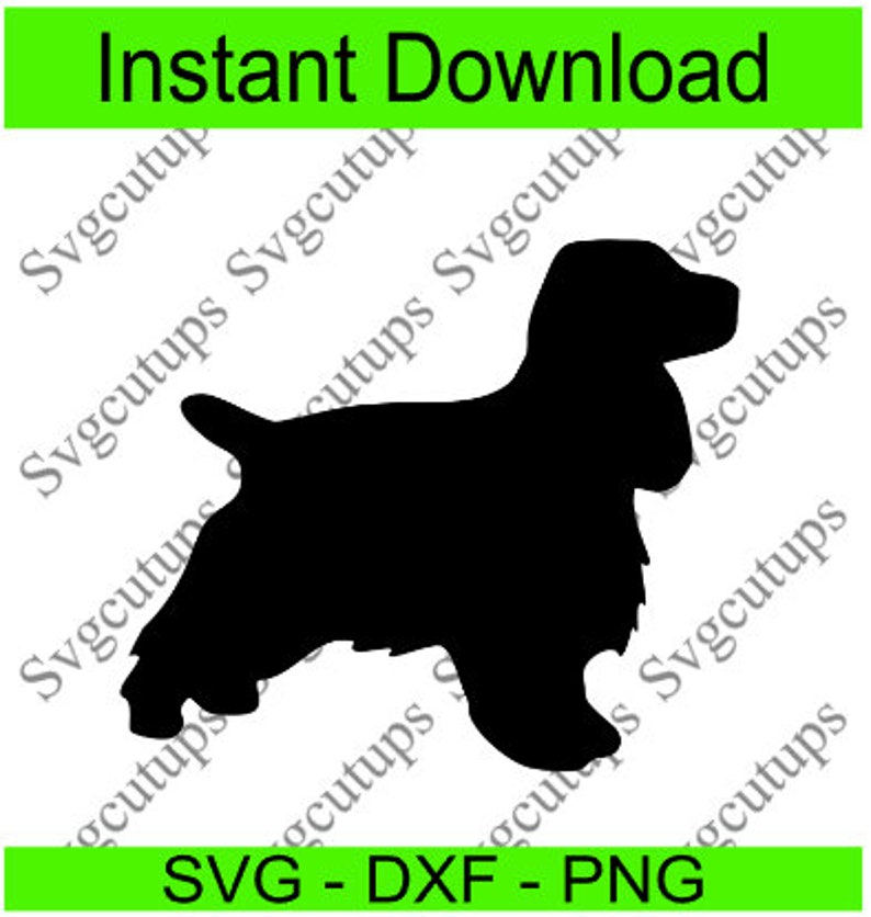 Cocker Spaniel Decal Set Svg Cut File Cocker Spaniel Dxf | Etsy
