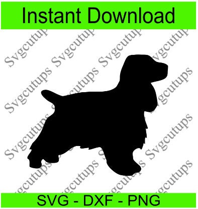 Cocker Spaniel Decal Set Svg Cut File Cocker Spaniel Dxf | Etsy