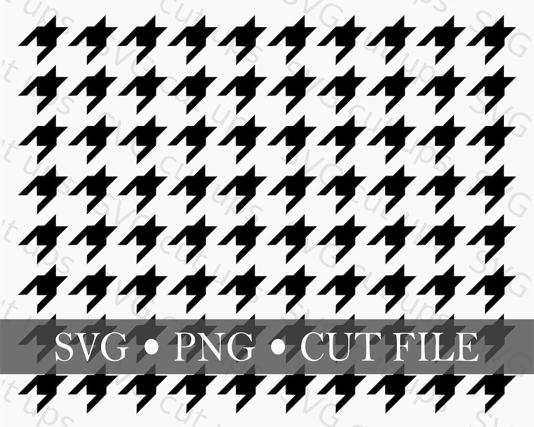 Houndstooth Seamless Pattern, SVG and PNG Files, Pattern for Cricut - Etsy