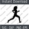Running Split Monogram Svg, Runner Svg, Girl Running Svg, Cut File ...
