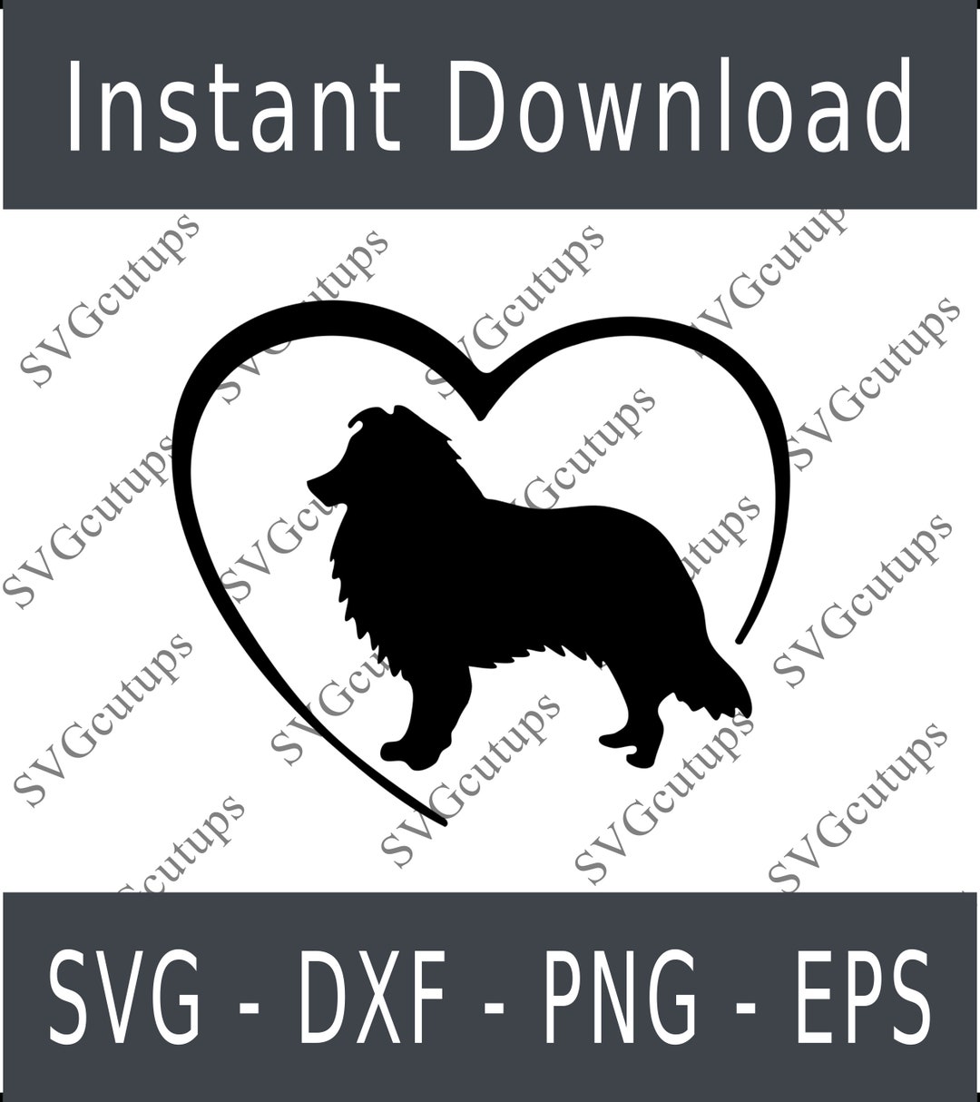 Shetland Sheepdog Svg, Sheltie Silhouette, Sheltie Cut File, Sheltie ...