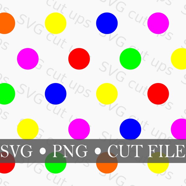 Multi Color Dots - Etsy