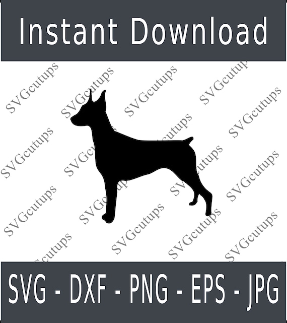 Miniature Pinscher Svg Miniature Pinscher Silhouette Mini - Etsy