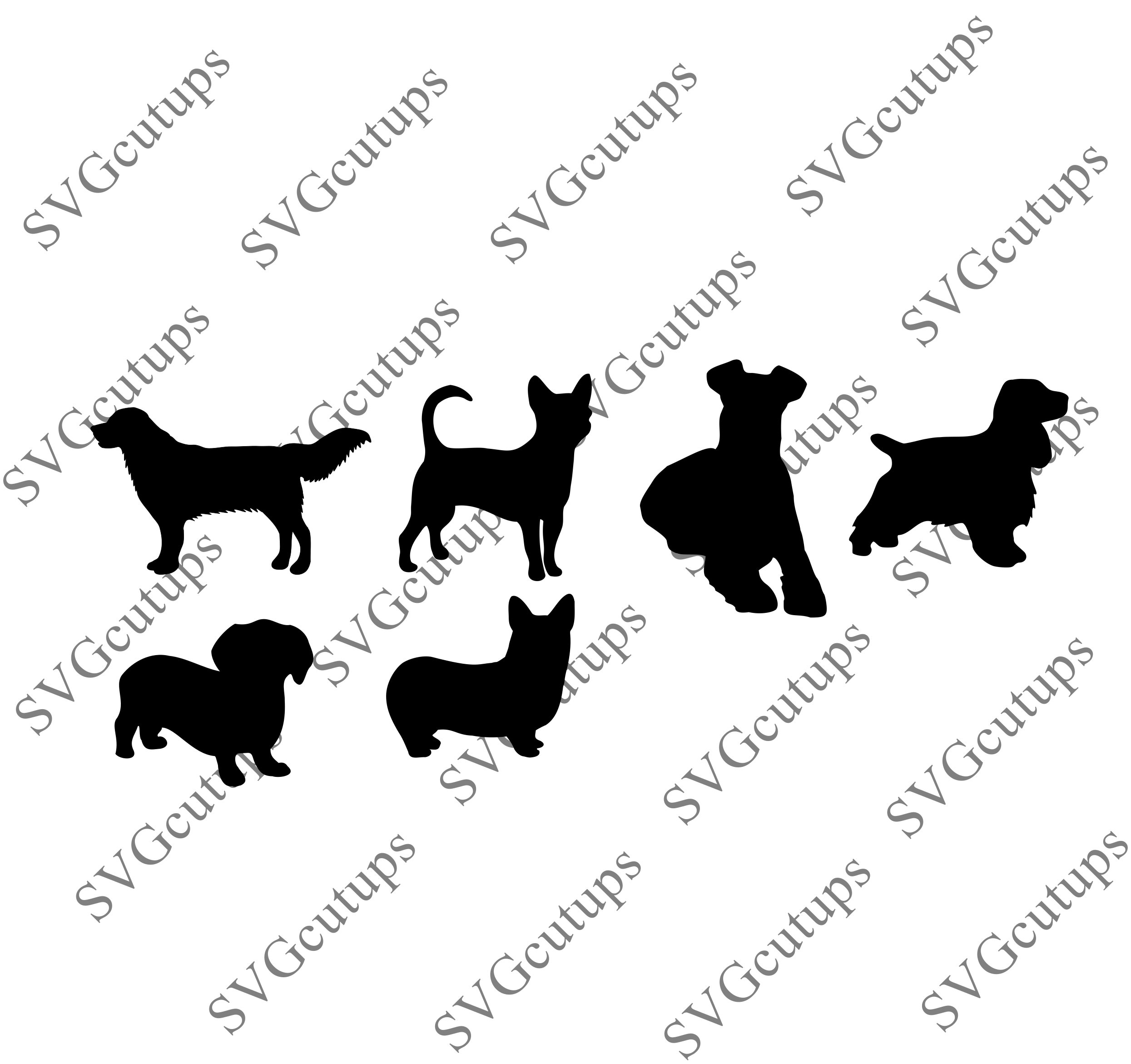 Dog Svg Bundle Dog Breed Svg Bundle Dog Silhouette Svg Dog | Etsy