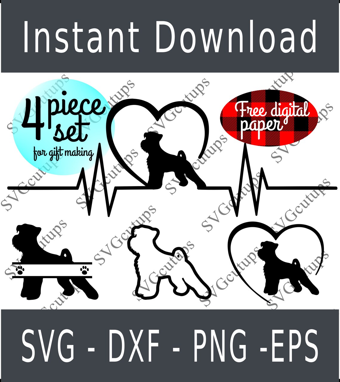 Schnauzer Decal Set Svg Schnauzer Svg Eps File Dxf File | Etsy