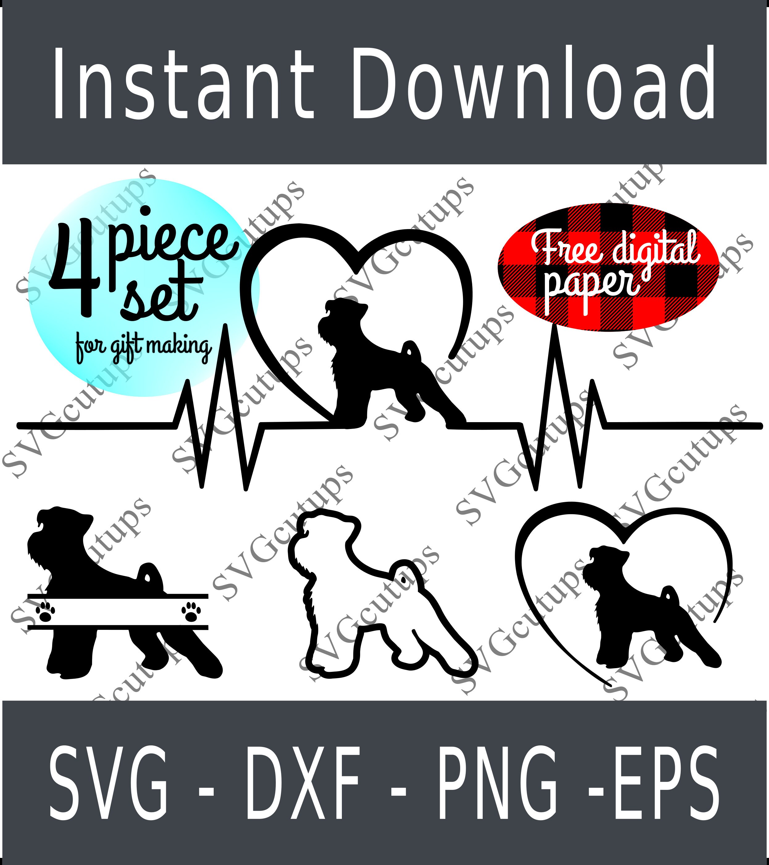 Schnauzer Decal Set Svg Schnauzer Svg Eps File Dxf File - Etsy