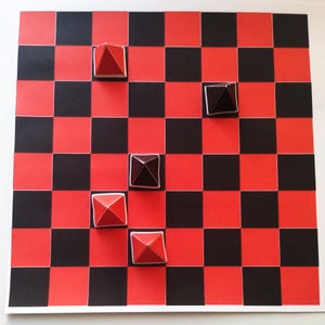 Printable Checkers Game, Easy Assembly, A4 & US Letter (PDF) - Etsy