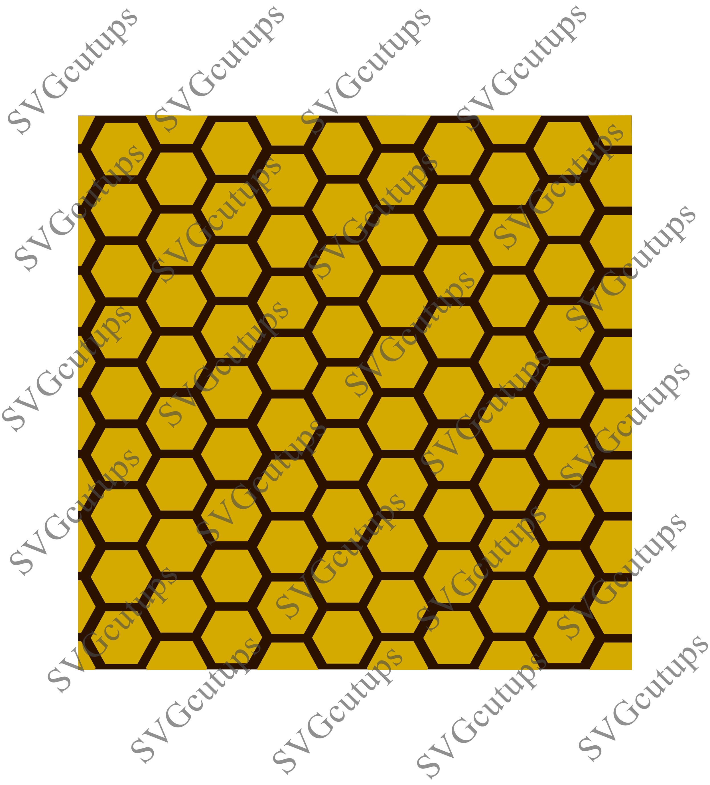 Honeycomb Pattern Svg Pattern Svg Honeycomb Dxf Pattern for | Etsy Canada