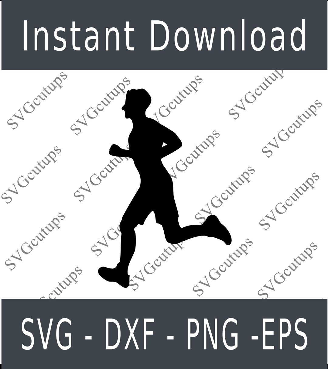 Guy Running Svg, Man Running Svg, Runner Cut File, Running Svg,guy ...