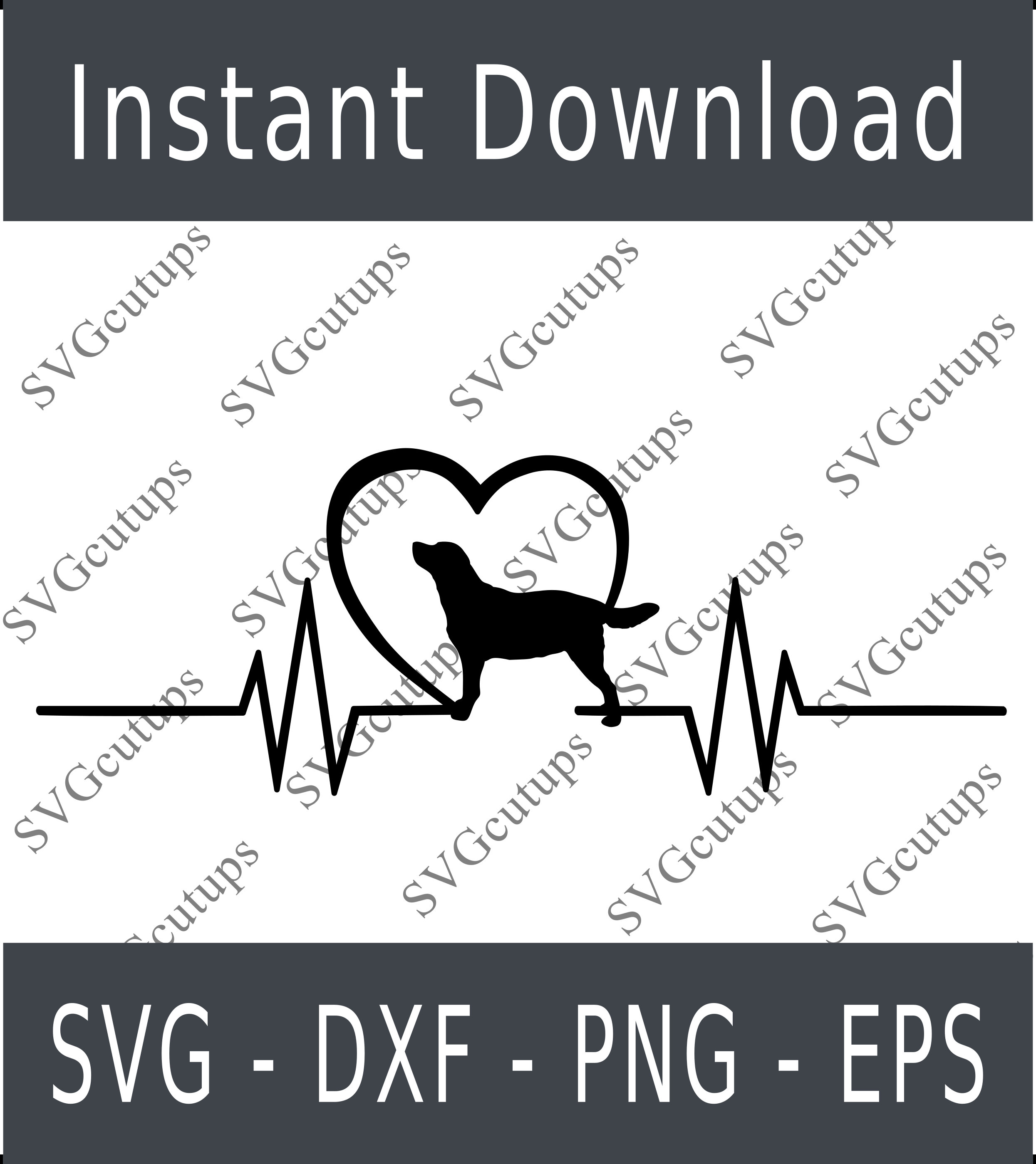Labrador Retriever Heartbeat Svg Yellow Lab Svg Black Lab - Etsy Canada