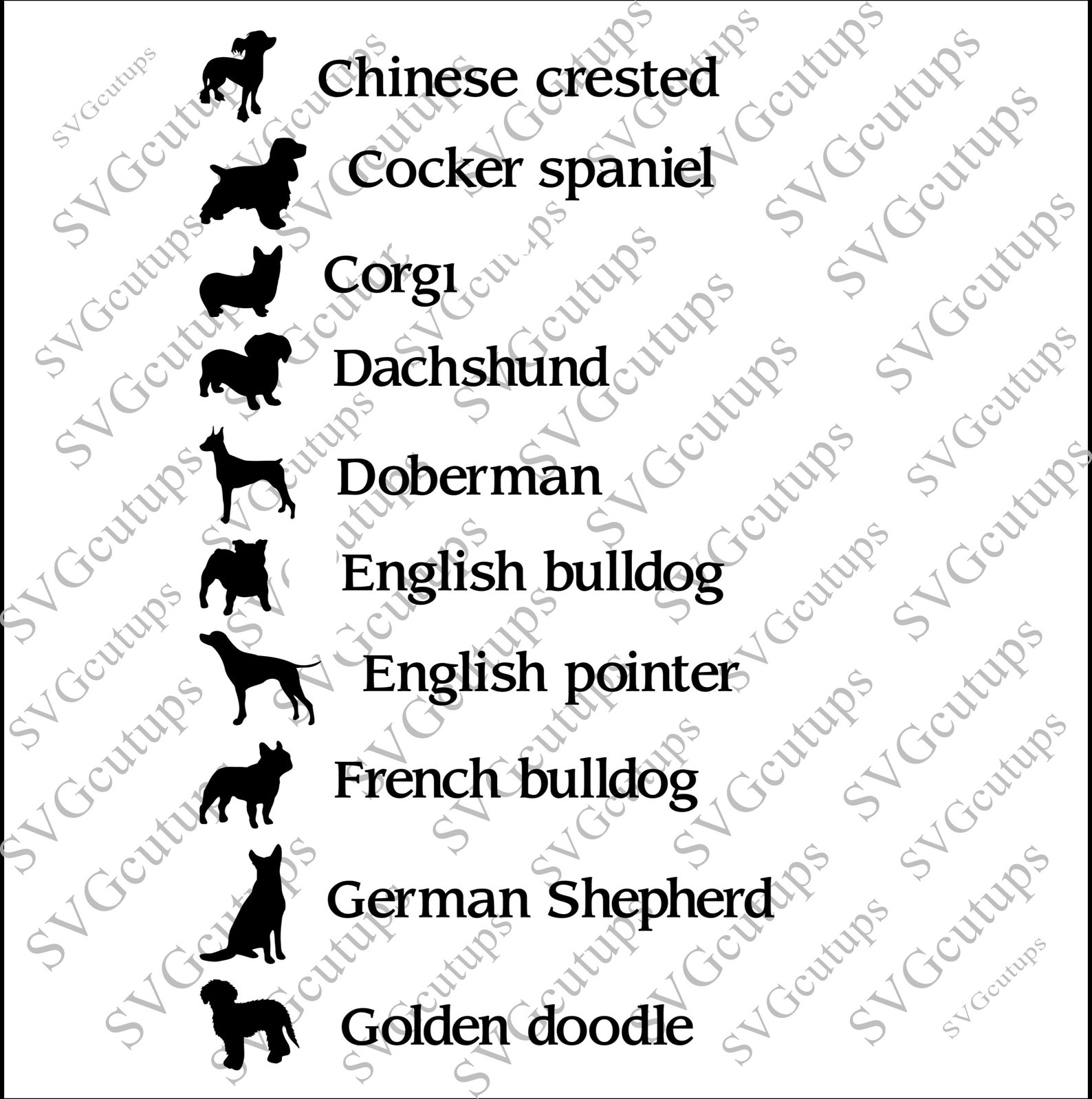 Dog heartbeat svg bundle dog breed svg bundle dog car decal | Etsy