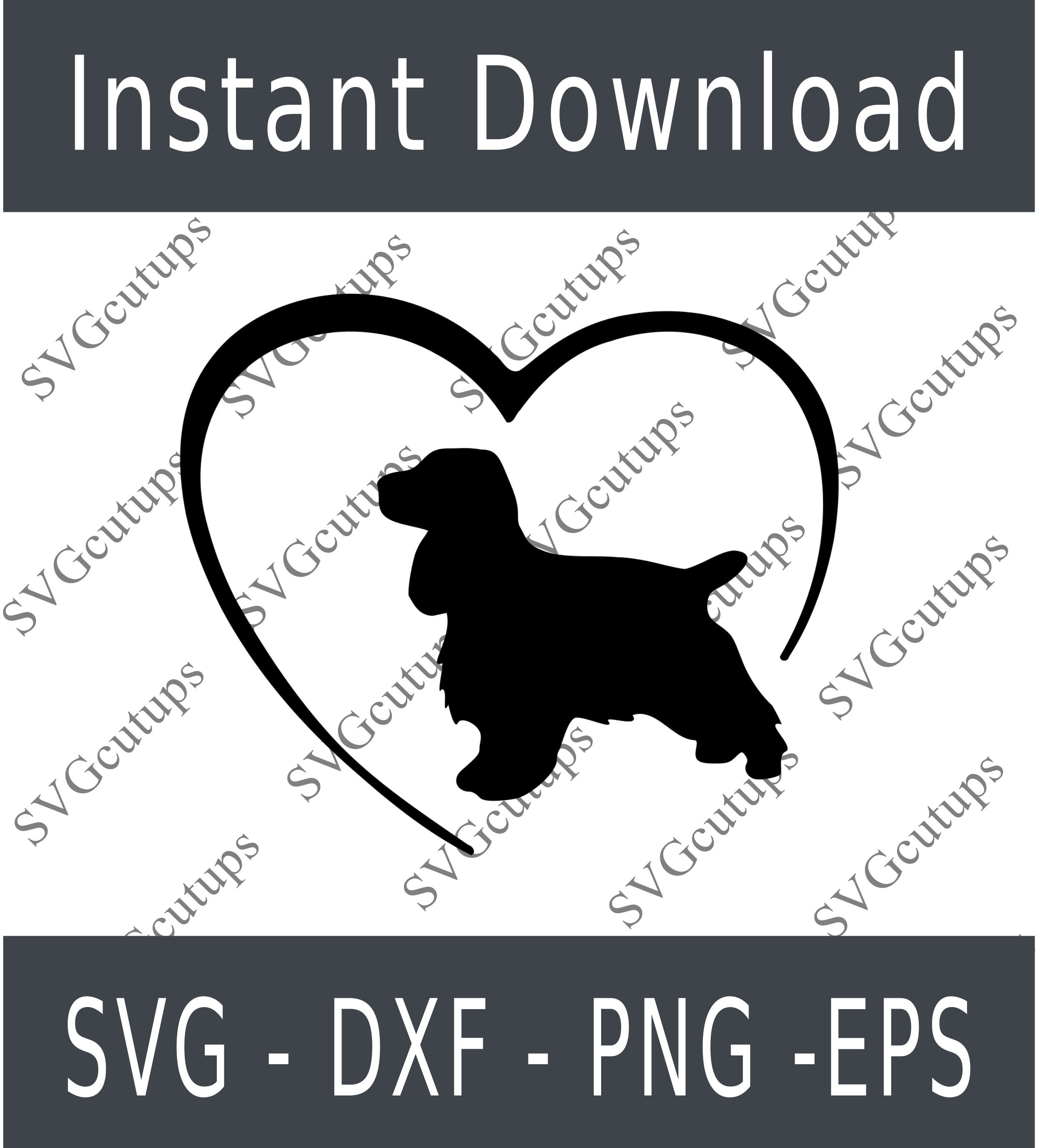 Cocker Spaniel Svg, Cocker Spaniel Cut File, Cocker Spaniel Eps, Cocker ...