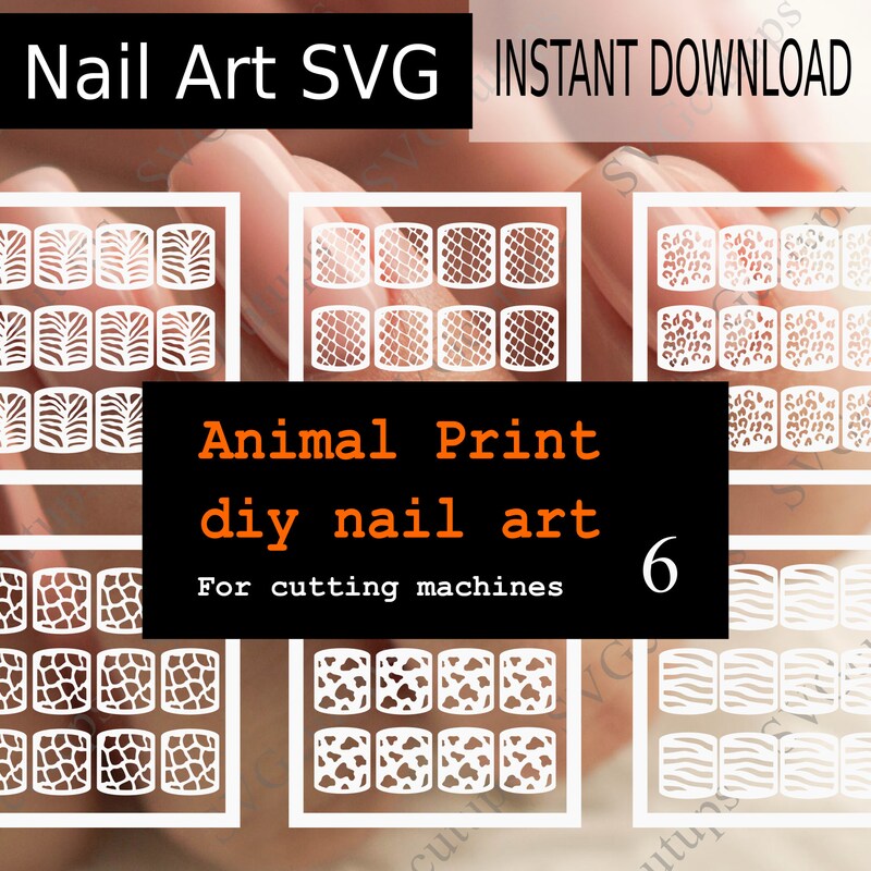 Animal Nail Art - Etsy