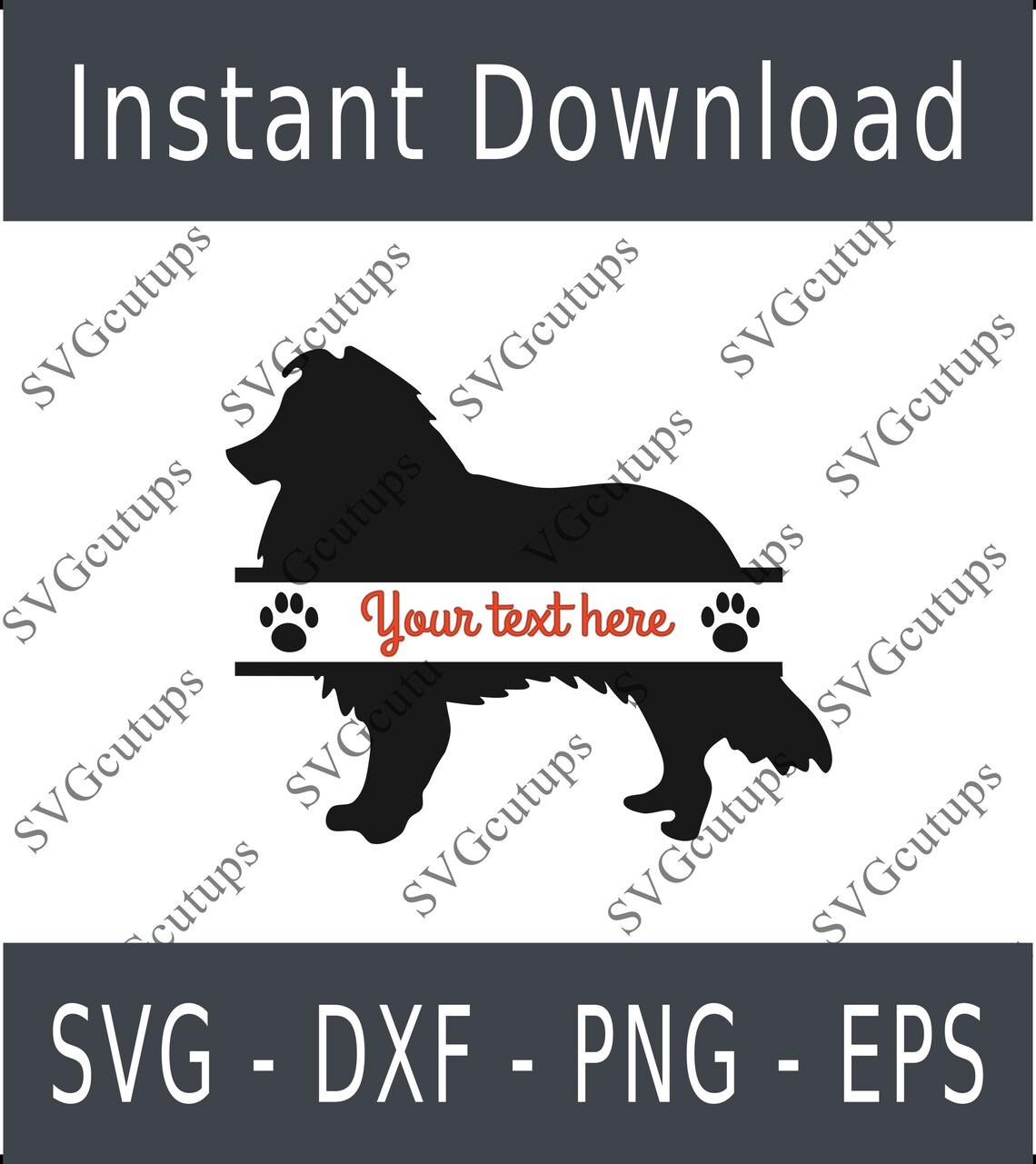 Shetland Sheepdog Svg Sheltie Silhouette Sheltie Cut File | Etsy