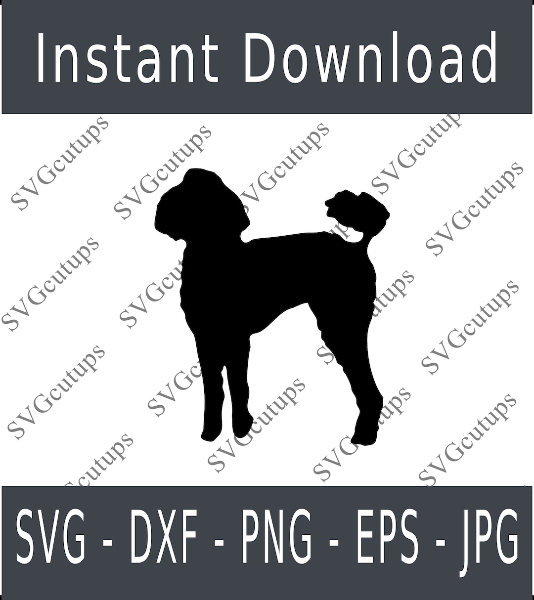 Standard Poodle Svg, Poodle Svg, Poodle Dxf, Poodle Png, Poodle Eps ...