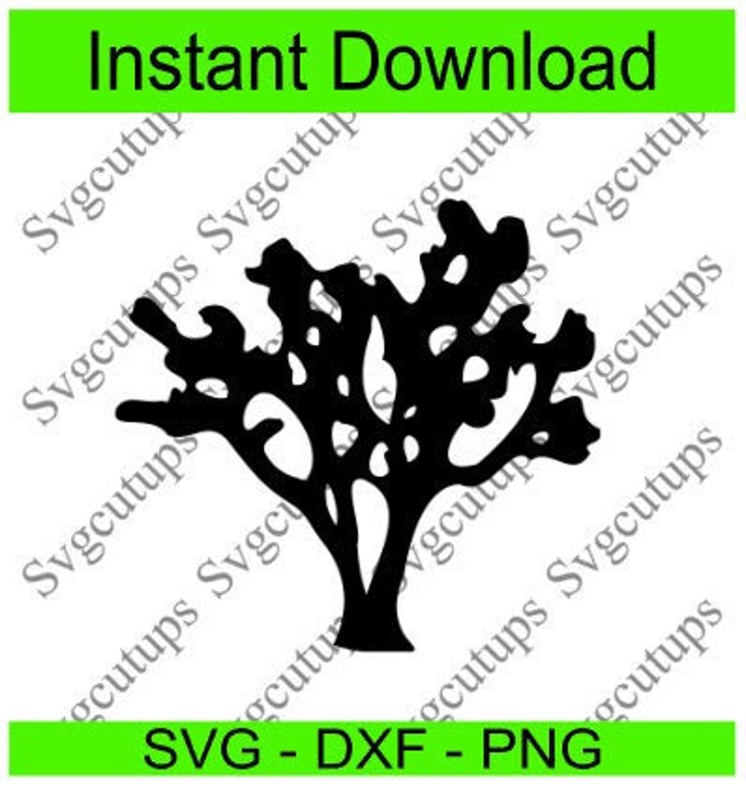 Joshua Tree Svg, Joshua Tree Dxf, Joshua Tree Png, Tree Svg, Joshua ...
